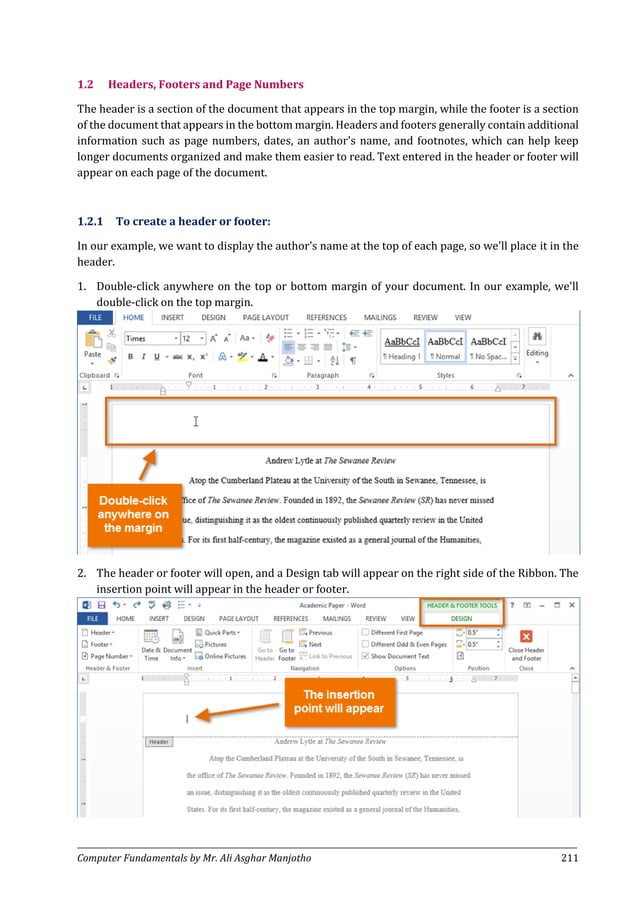 Microsoft Word Advance Features | PDF | Desktop Publishing | Computer ...