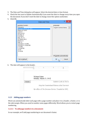 Microsoft Word Advance Features | PDF