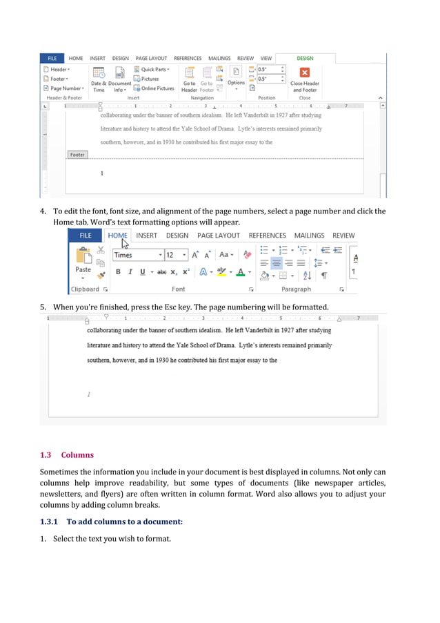Microsoft Word Advance Features | PDF | Desktop Publishing | Computer ...