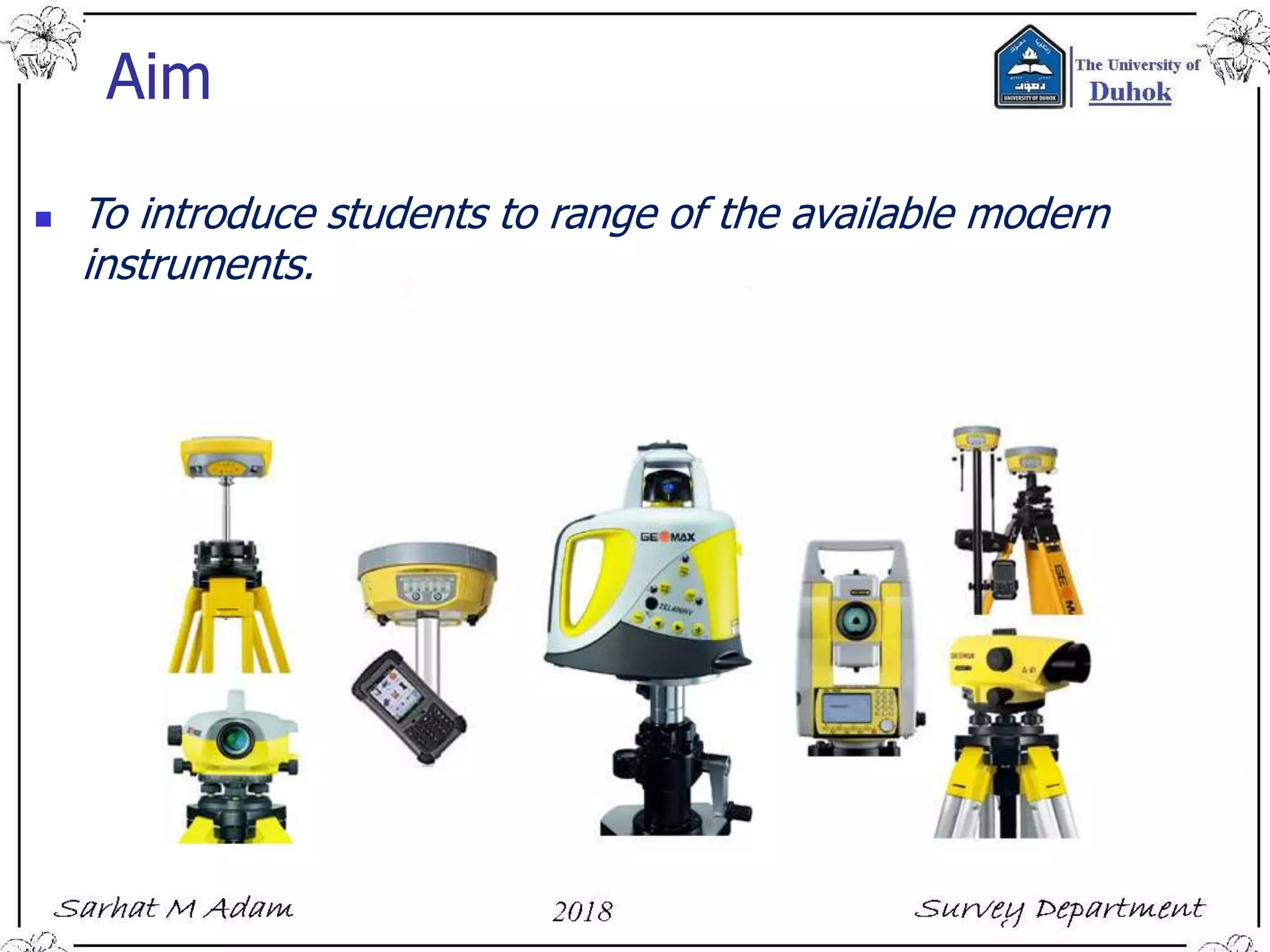 Practical 02: Modern Survey Instrument | PPT