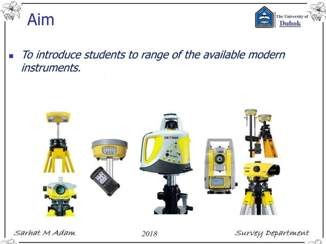 Practical 02: Modern Survey Instrument | PPT