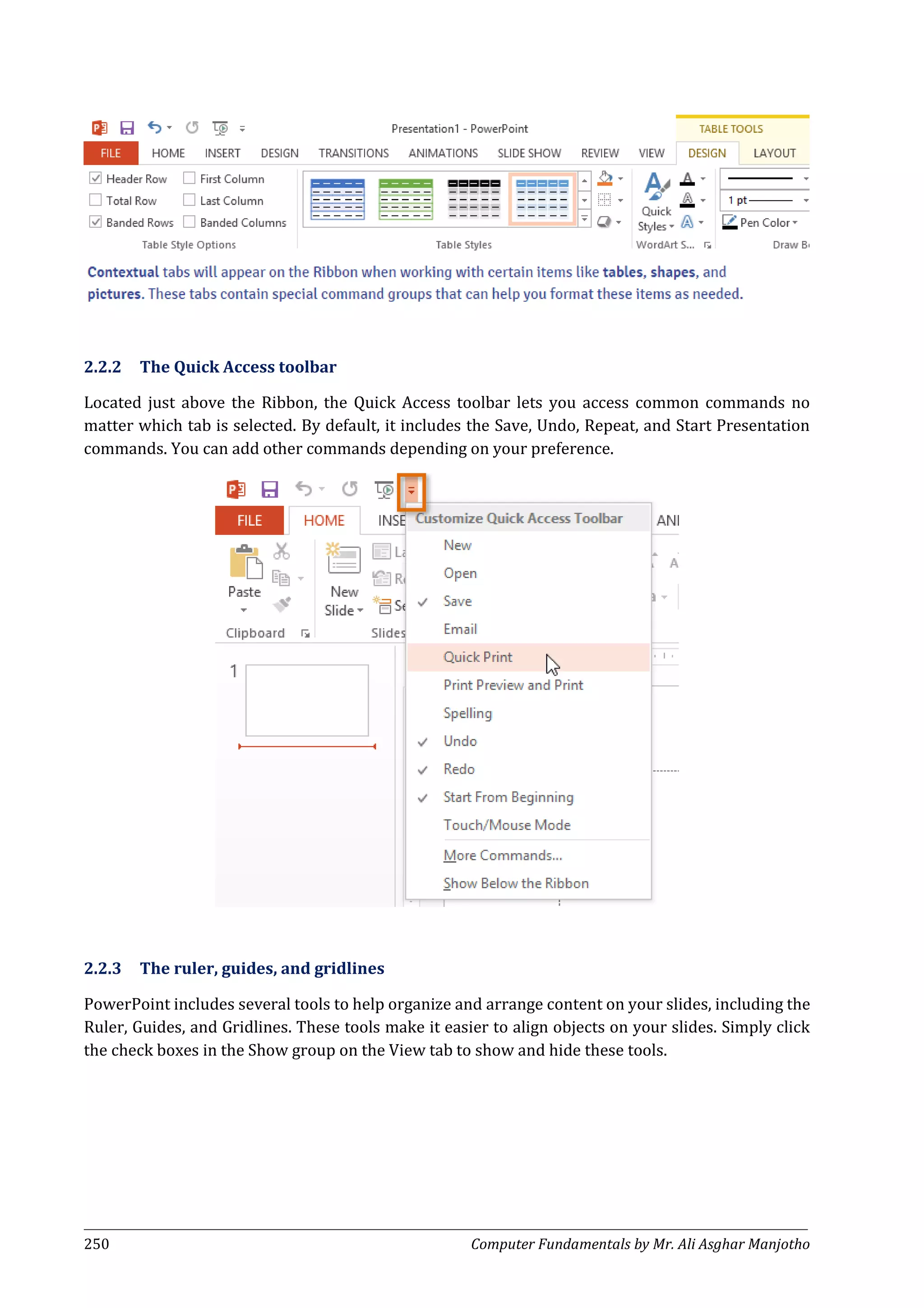 Microsoft PowerPoint Basic features | PDF