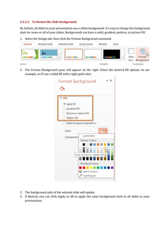 Microsoft PowerPoint Basic features | PDF | Desktop Publishing | Computer Software and Applications