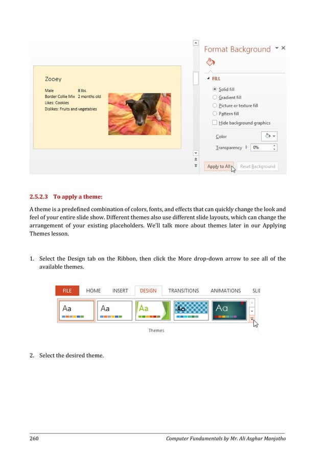 Microsoft PowerPoint Basic features | PDF | Desktop Publishing | Computer Software and Applications