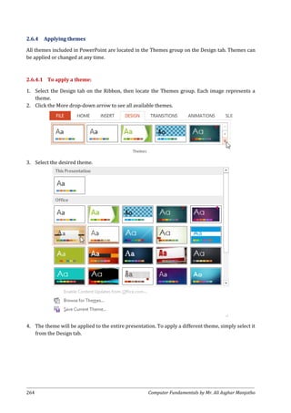 Microsoft PowerPoint Basic features | PDF