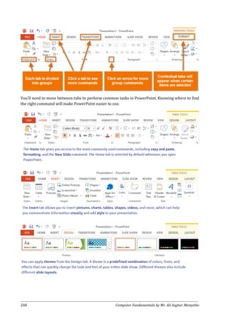 Microsoft PowerPoint Basic features | PDF