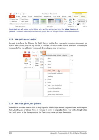 Microsoft PowerPoint Basic features | PDF