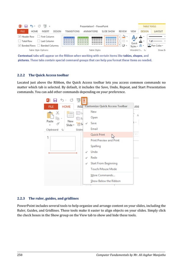 Microsoft PowerPoint Basic features | PDF | Desktop Publishing ...