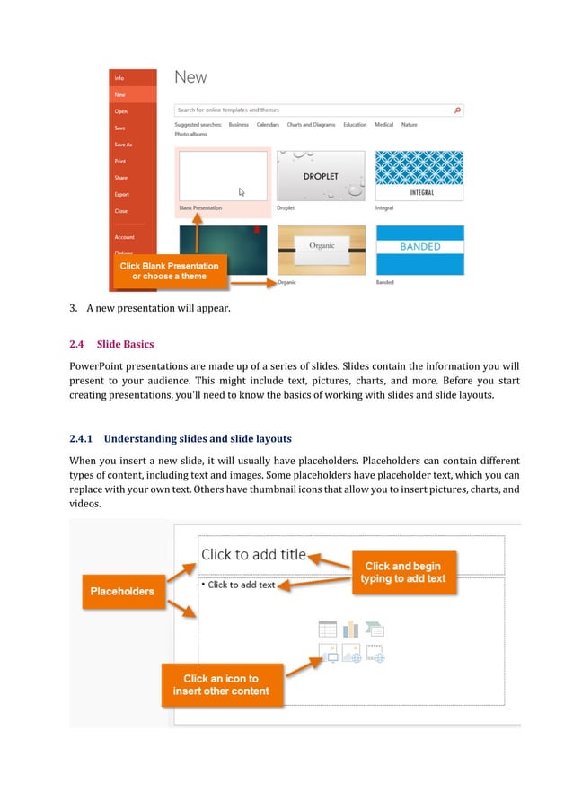 Microsoft PowerPoint Basic features | PDF | Desktop Publishing | Computer Software and Applications