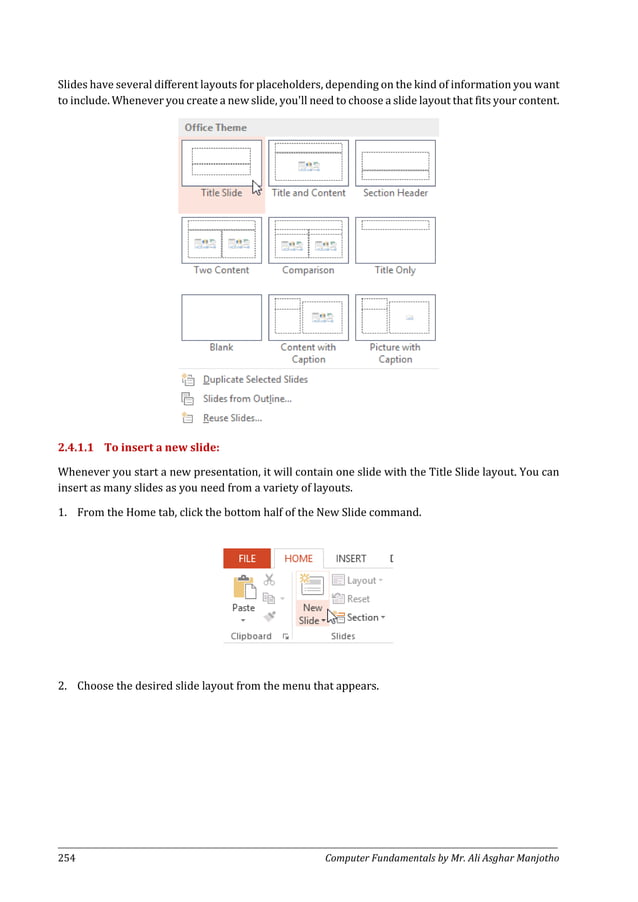 Microsoft PowerPoint Basic features | PDF | Desktop Publishing | Computer Software and Applications