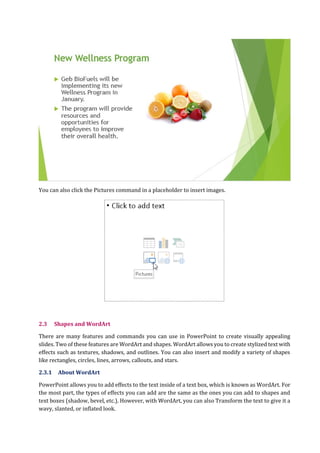 Microsoft PowerPoint Advance Features | PDF