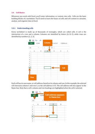 Microsoft Excel Basic Features | PDF