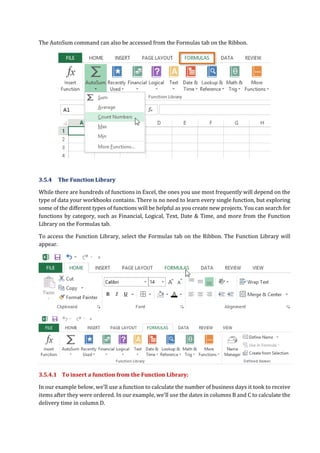 Microsoft Excel Advanced Features | PDF