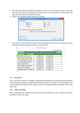 Microsoft Excel Advanced Features | PDF