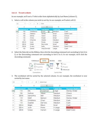 Microsoft Excel Advanced Features | PDF