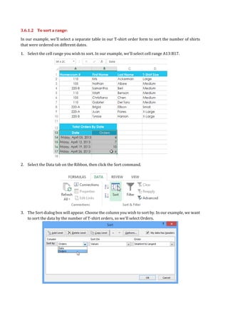 Microsoft Excel Advanced Features | PDF