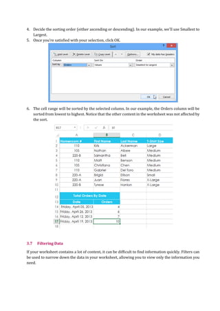 Microsoft Excel Advanced Features | PDF