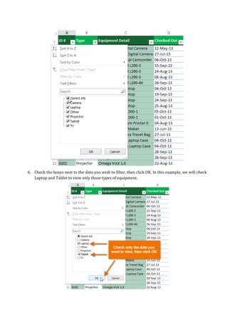 Microsoft Excel Advanced Features | PDF