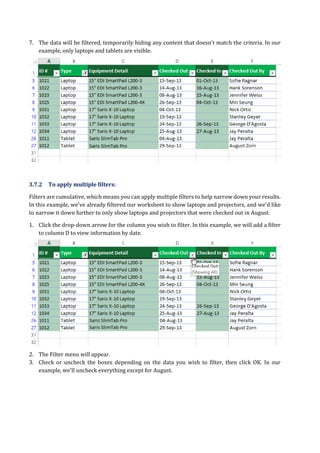 Microsoft Excel Advanced Features | PDF