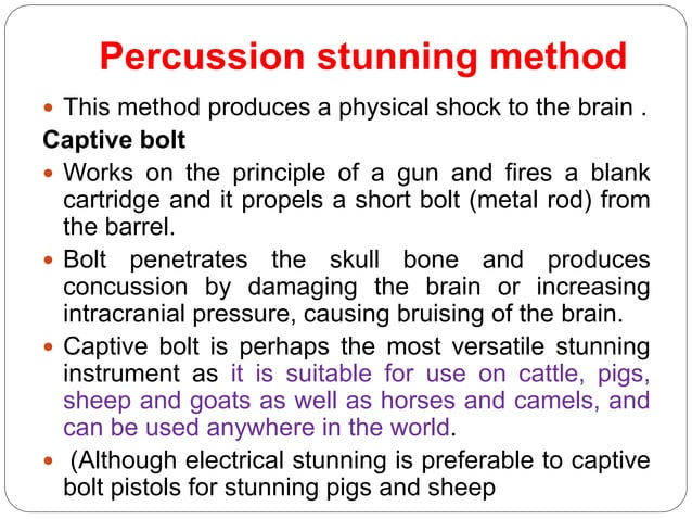 Pre slaughtering .pptx | Veterinary Medicine | Pets