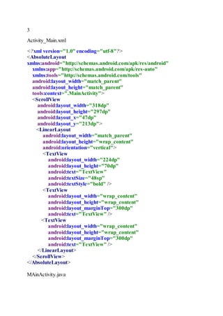 Practical 14 android.docx | Operating Systems | Computer Software and ...