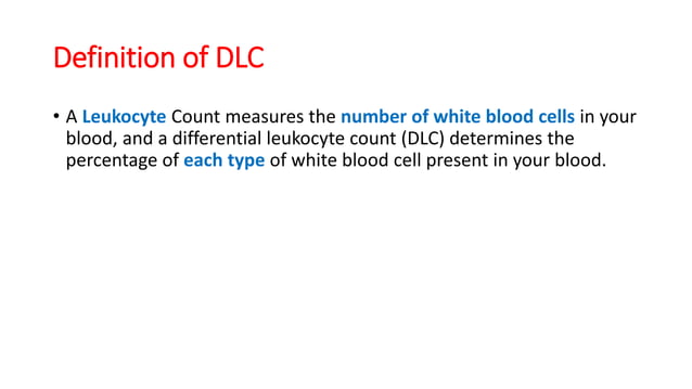 Practical 1 To Determine Differential Leukocytes Count DLC.pptx | Blood ...