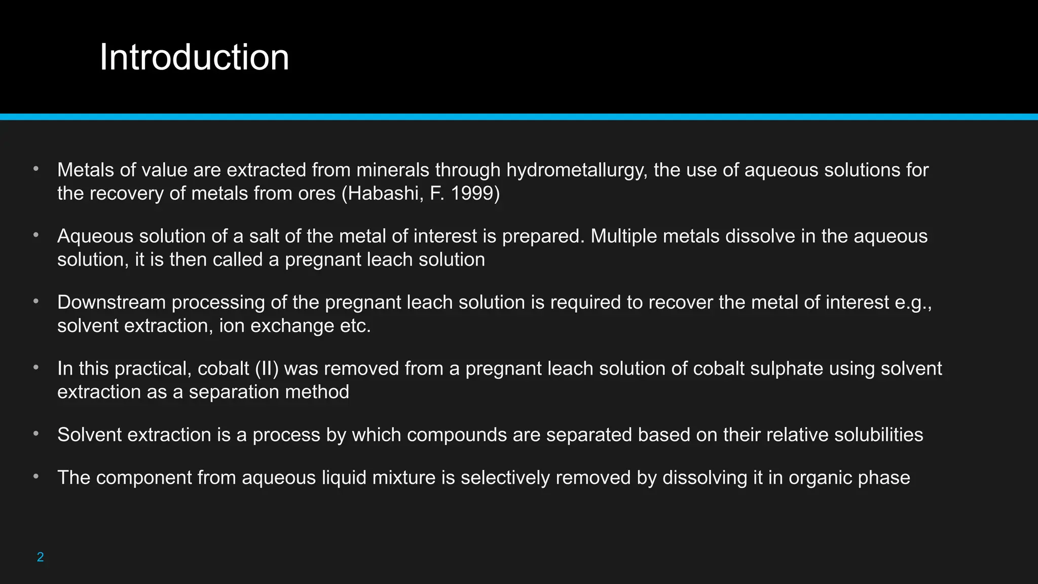 Presentation about organic phase and aqueous phase separation | PPT