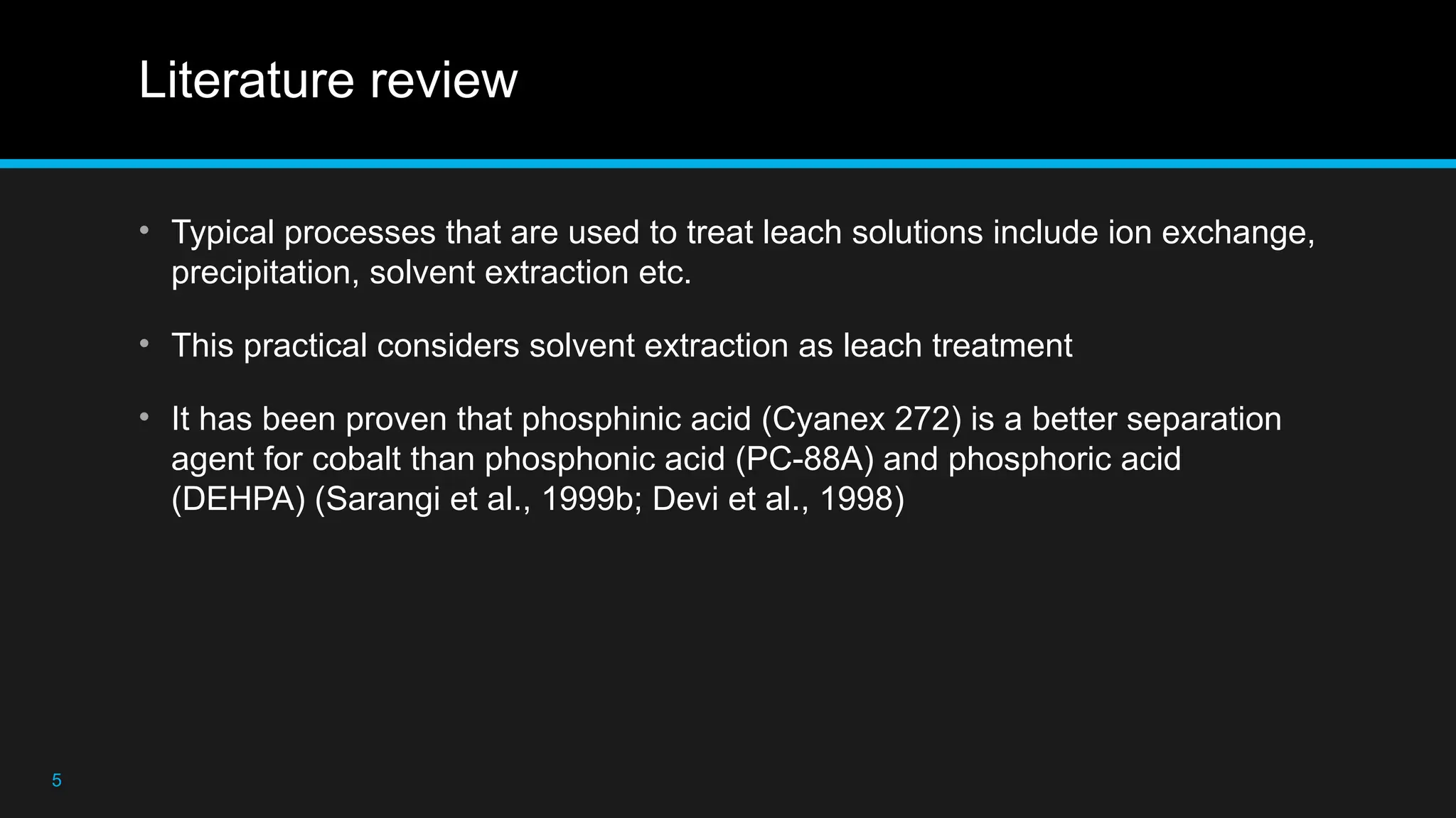 Presentation about organic phase and aqueous phase separation | PPT