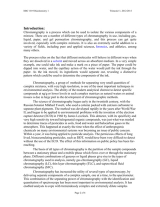 Practical 2 tlc | DOC | Chemistry | Science