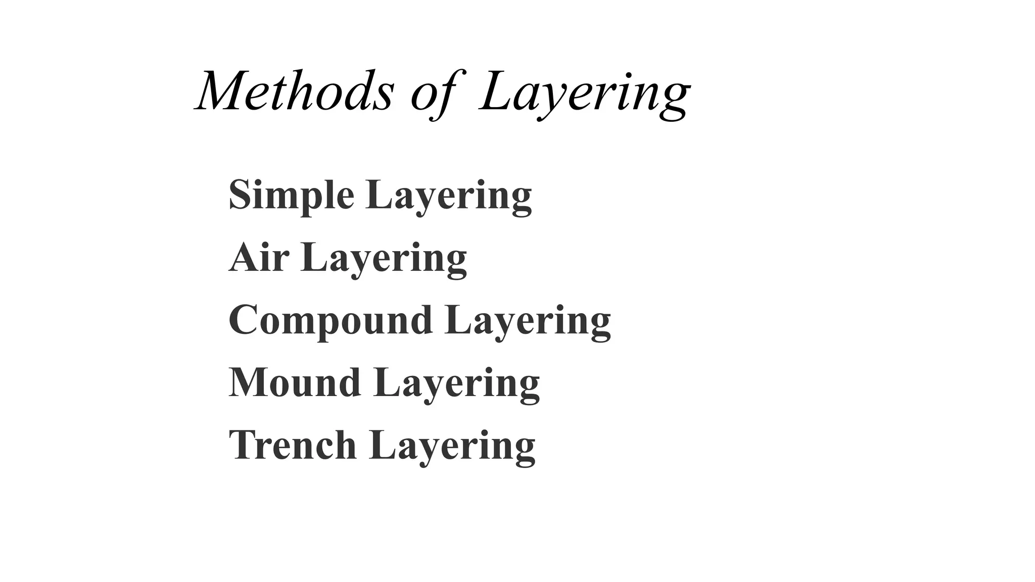 Layering propagation | PPTX