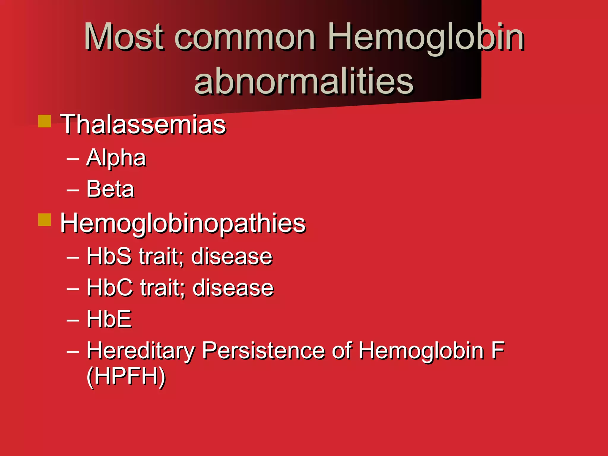 Hemoglobin Electrophoresis (Biochemistry) | PPT