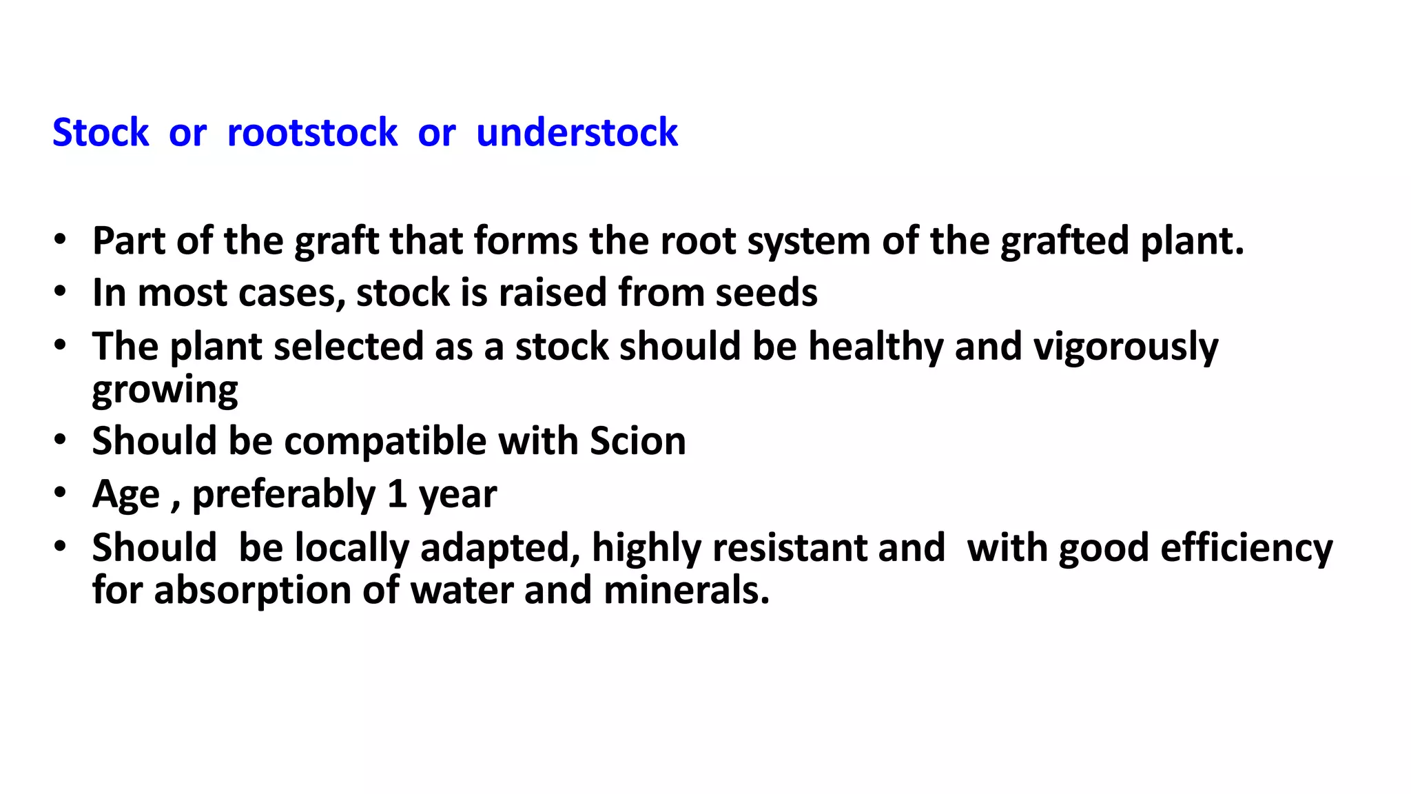 rootstock in fruit crops | PPTX