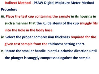 Practical 7 Determination of Moisture content by indirect method.ppt