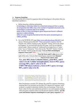 Practical 7 dna, rna and the flow of genetic information5 | DOC ...