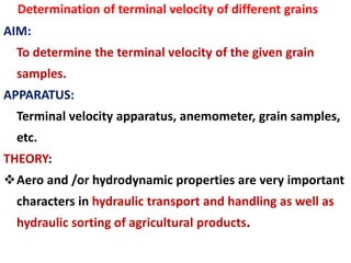 Practical 8 Determination of terminal velocity.ppt | Physics | Science