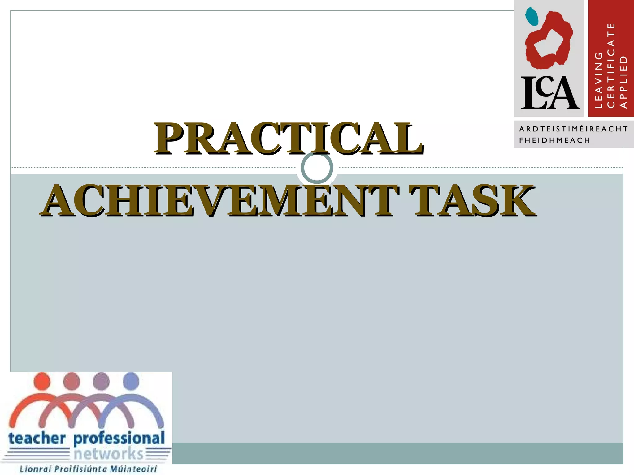 Leaving Cert Applied Inspection, In-service | PPT