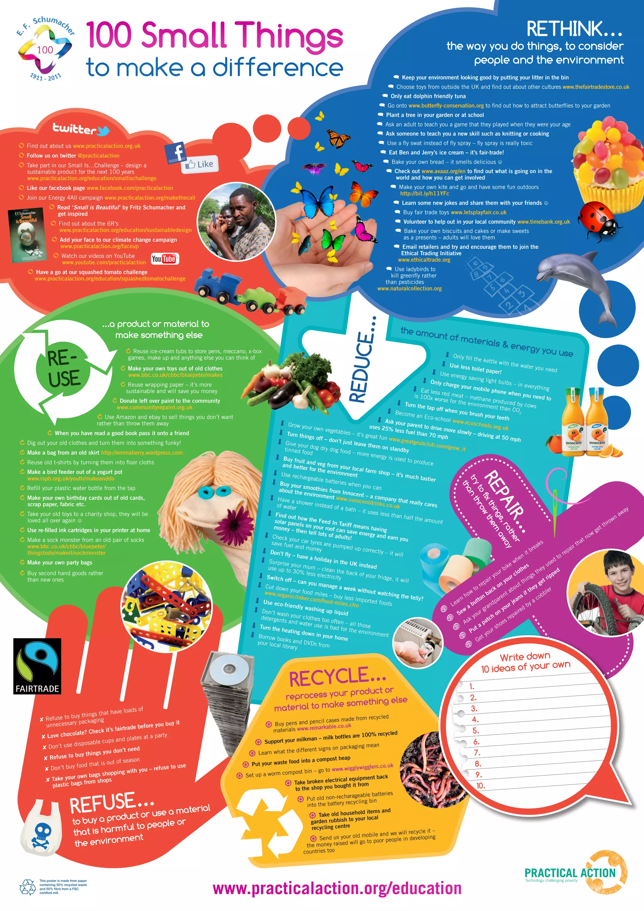 Practical action 100 small things poster | PDF