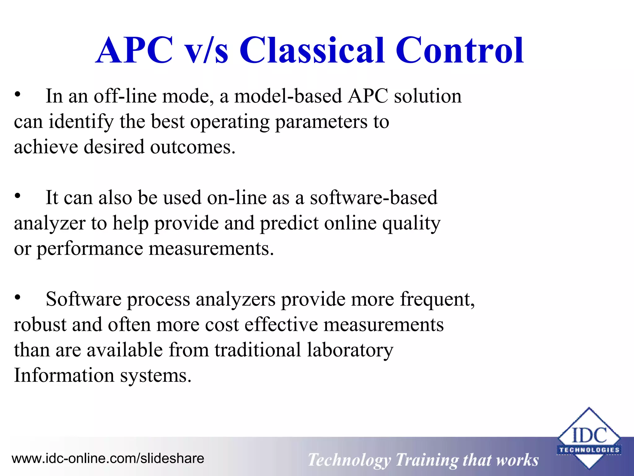 Practical Advanced Process Control for Engineers and Technicians | PPT