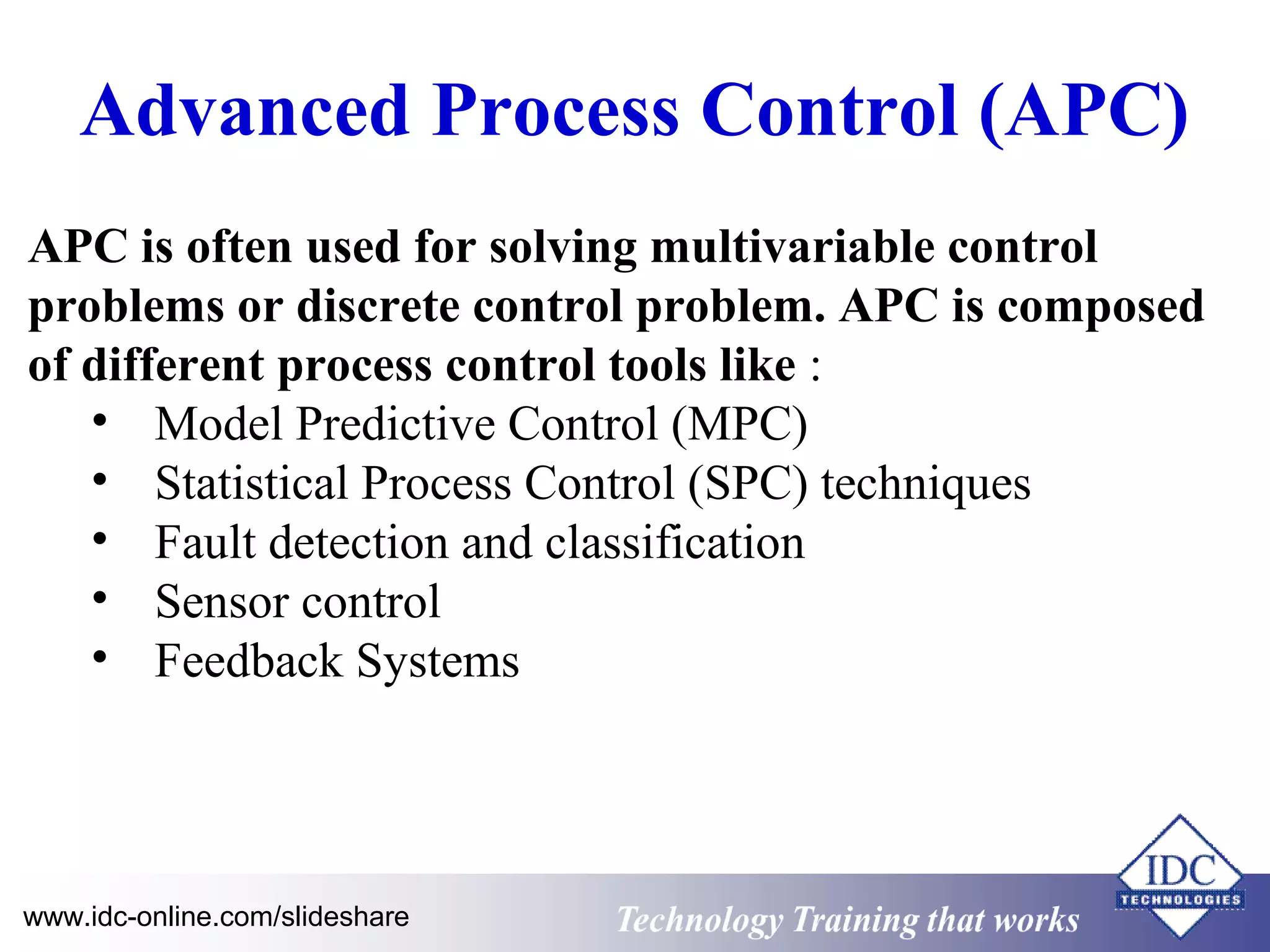 Practical Advanced Process Control for Engineers and Technicians | PPT