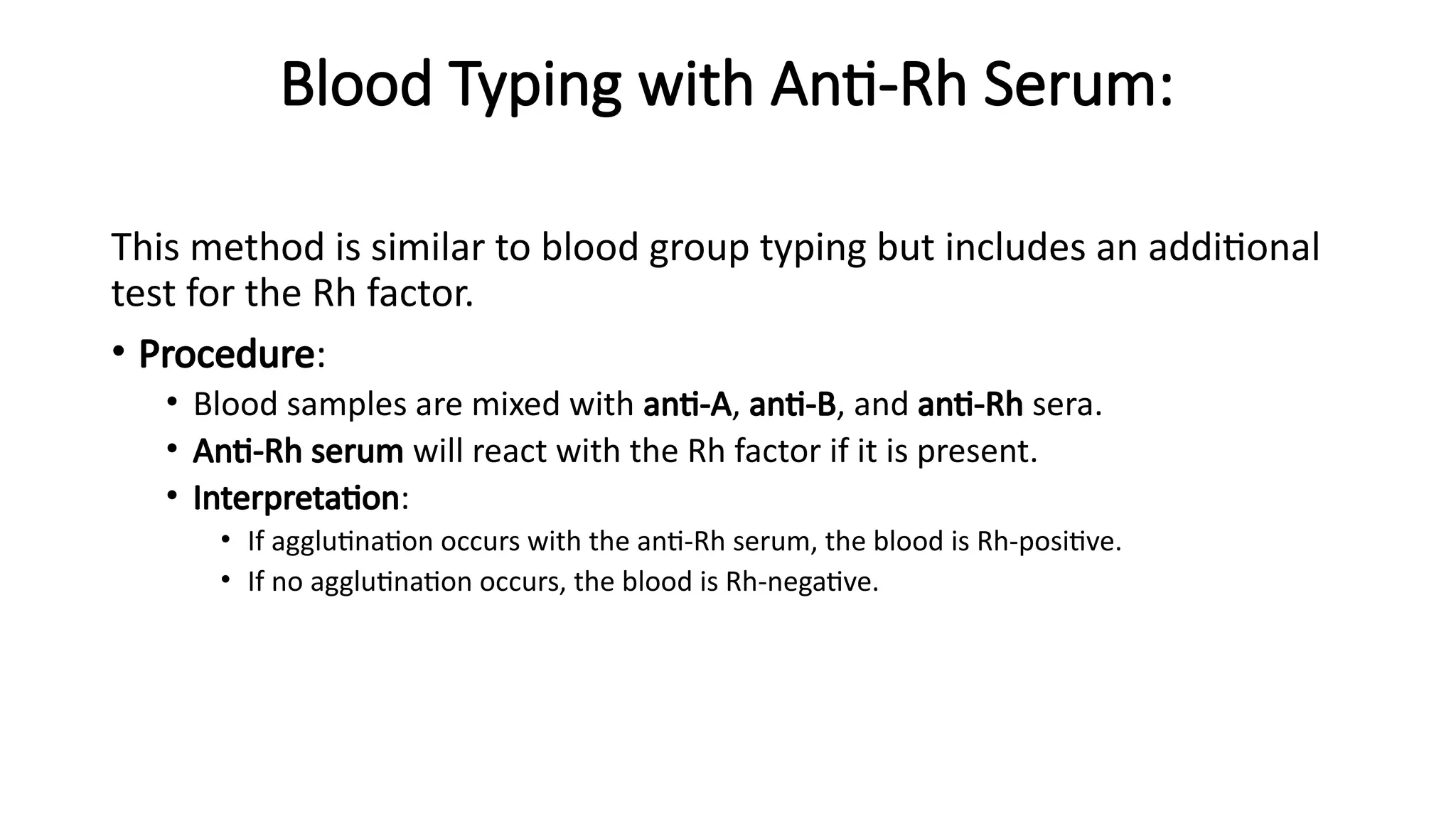 Practical Agglutination test and bloodgrouping | PPTX