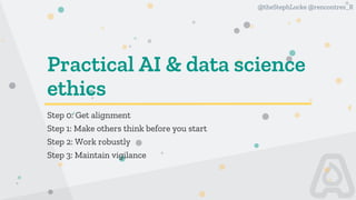 Practical AI & data science ethics | PDF