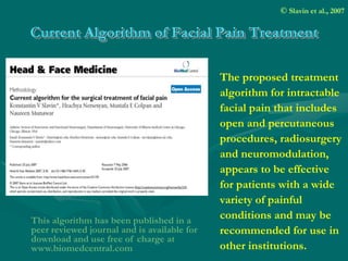 Practical algorithm for surgical management of facial pain | PPT