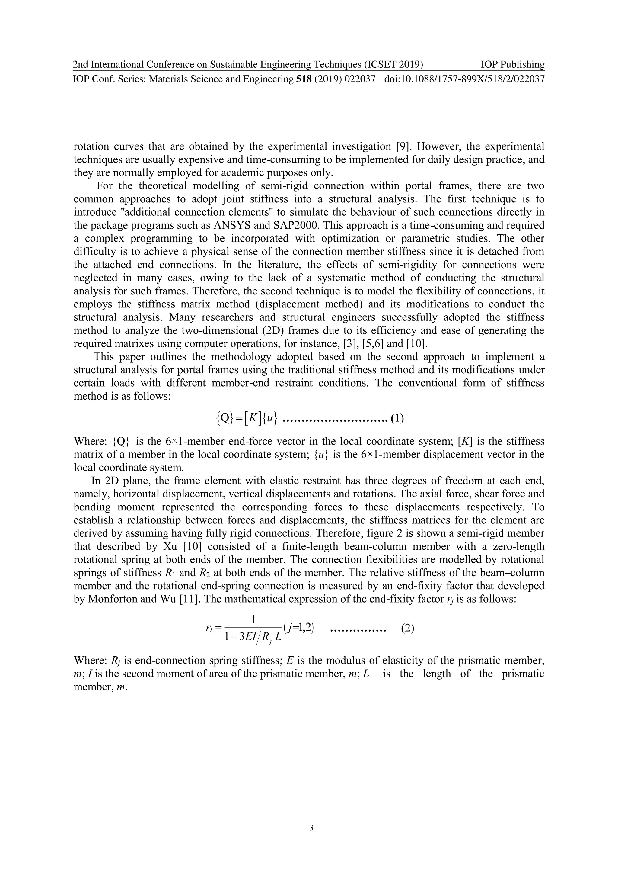 Practical analysis procedures of steel portal frames having different ...