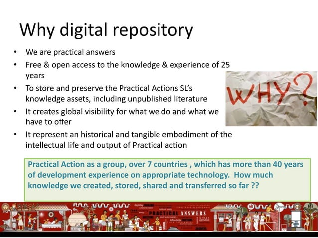 Practical answers sl digital repository: an introduction | PPT