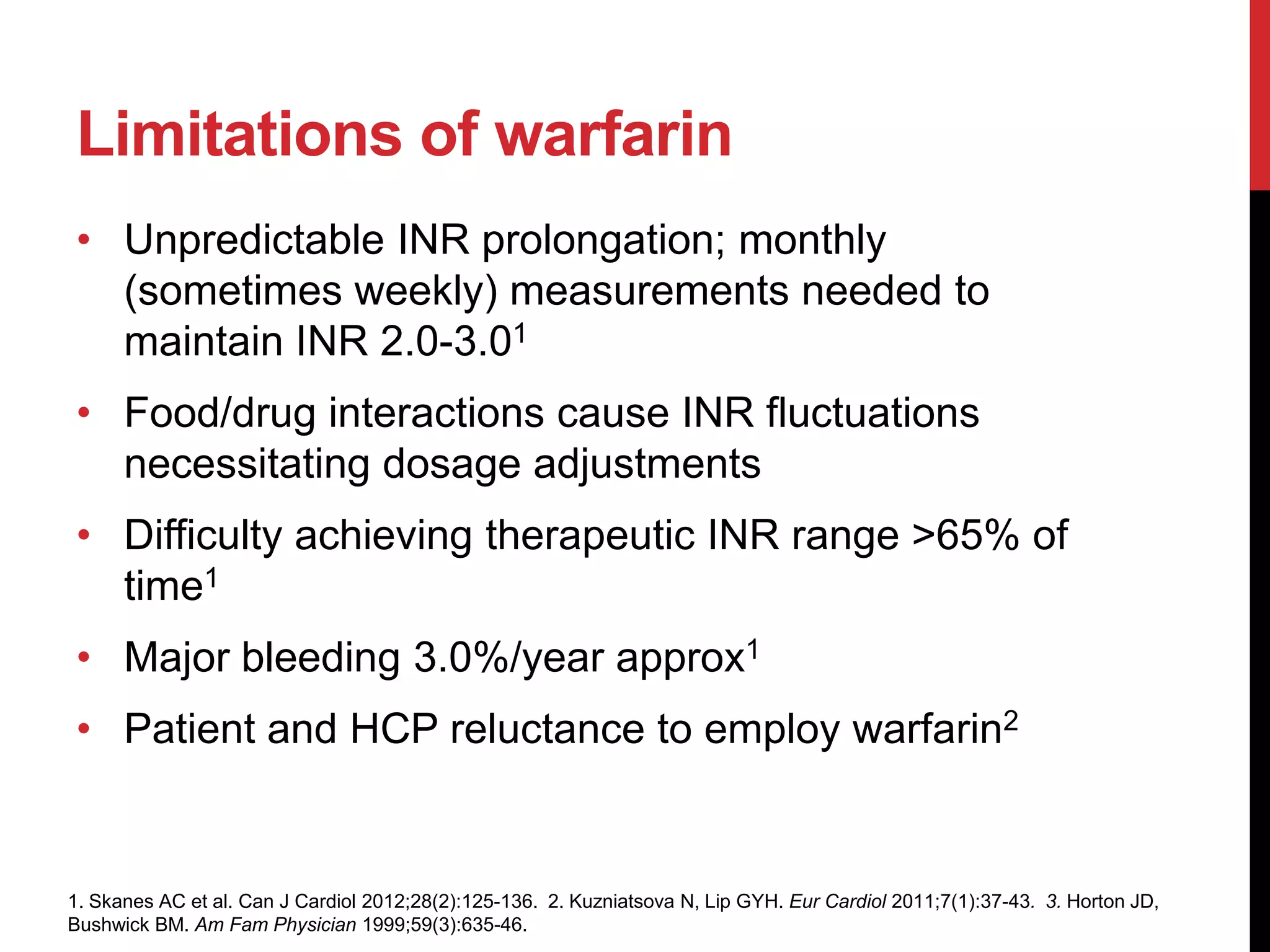 Practical application of anticoagulation therapy af and vte april 12 | PPTX