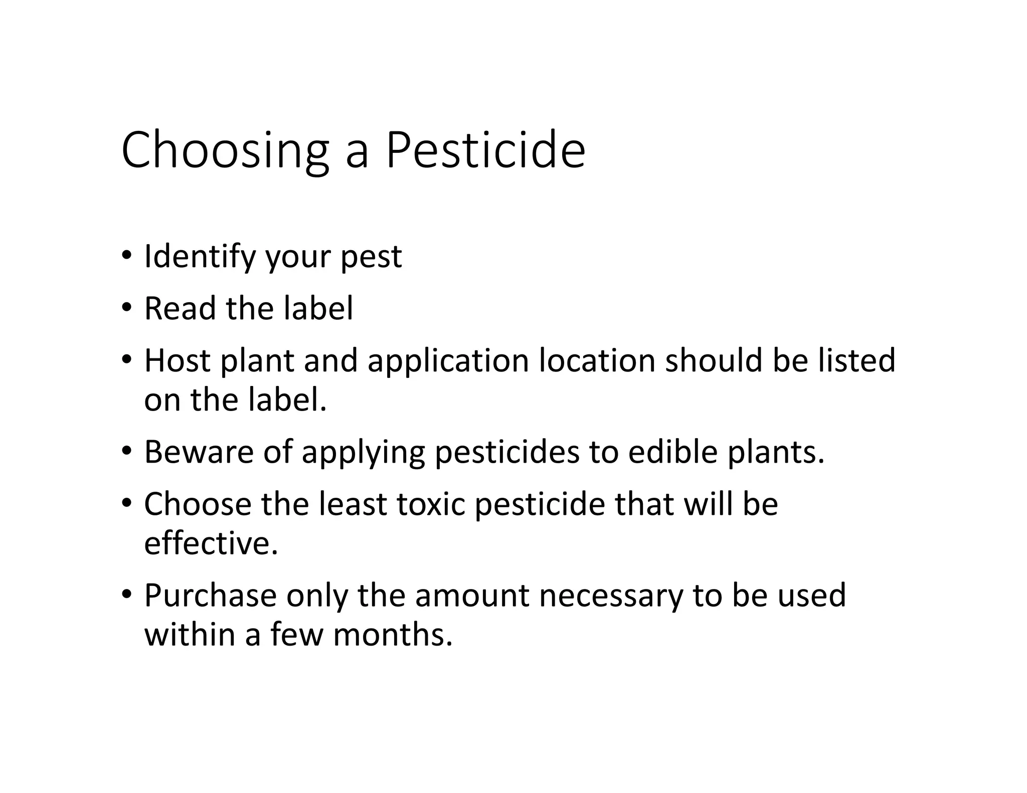 Practical Application of Pesticides | PDF