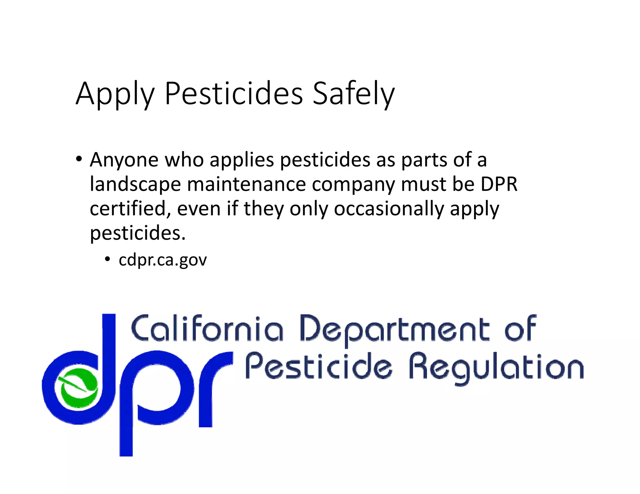 Practical Application of Pesticides | PDF