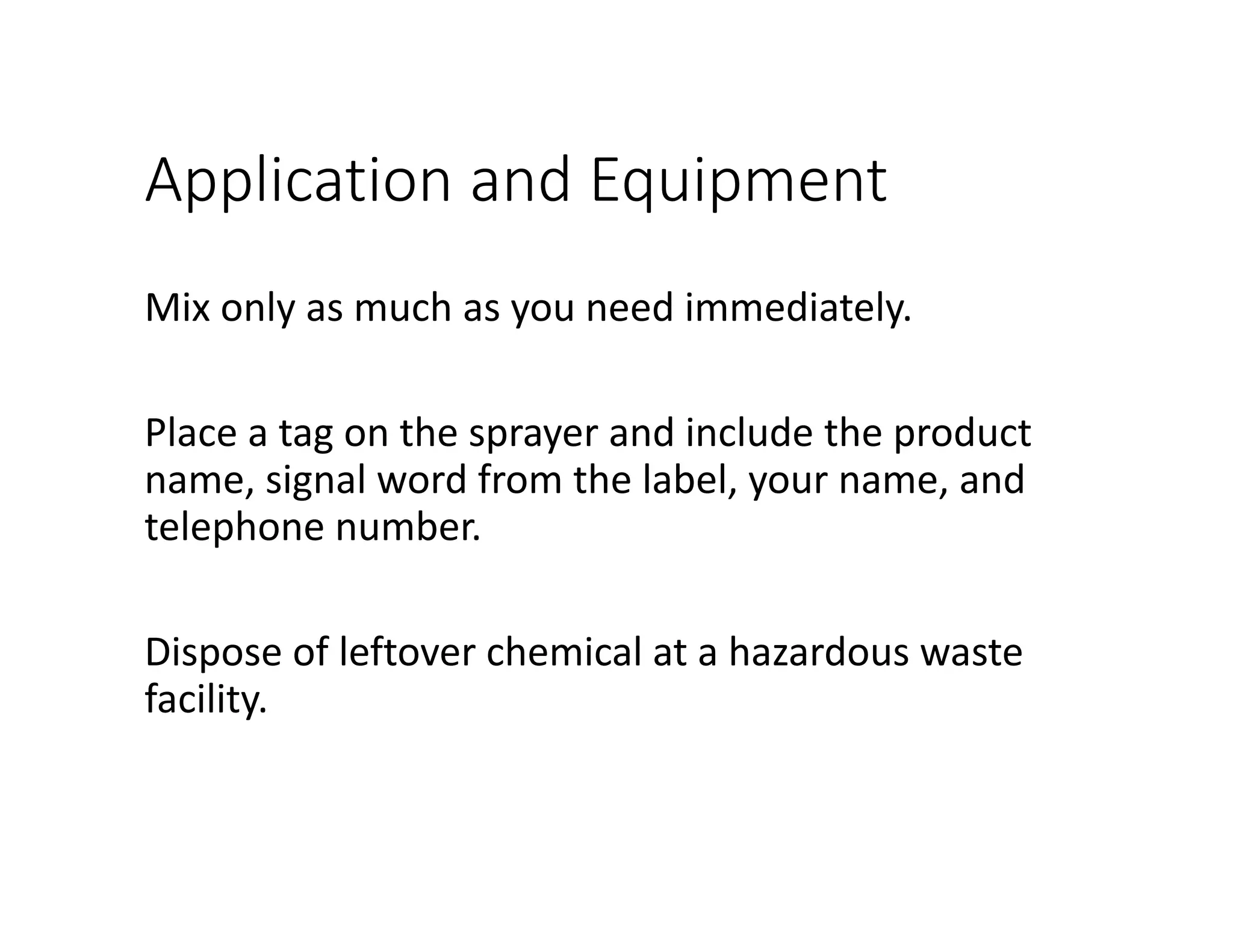 Practical Application of Pesticides | PDF