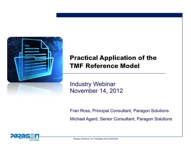 Practical application of the tmf reference model | PPT