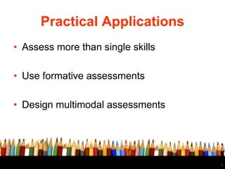Practical applications summary | PPTX